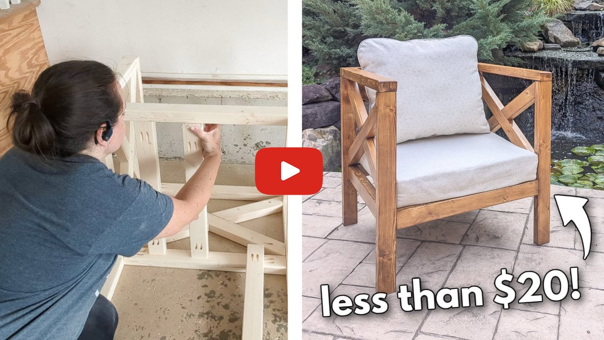 Cheap and Easy DIY Outdoor Chair with Build Plans