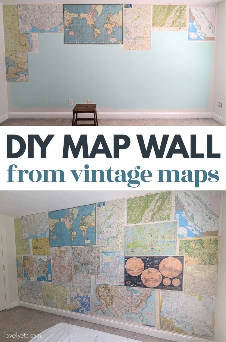 How to Create Beautiful Map Wallpaper Using Vintage Maps