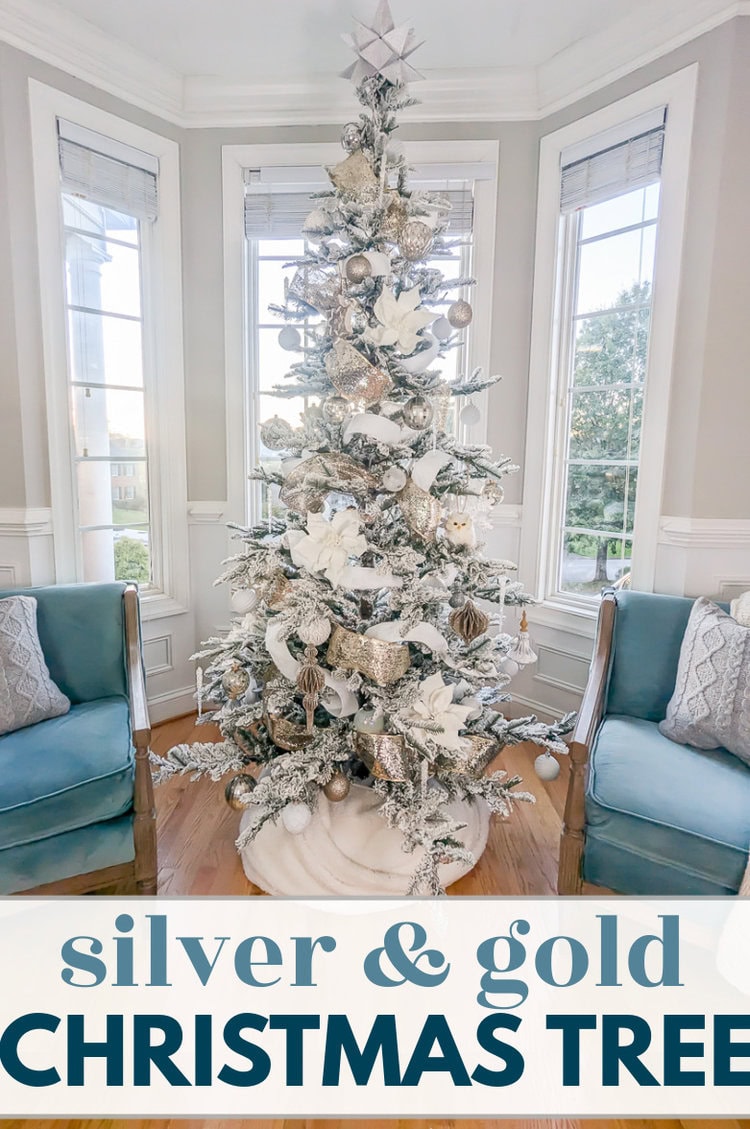 How to Decorate a Beautiful Silver and Gold Christmas Tree