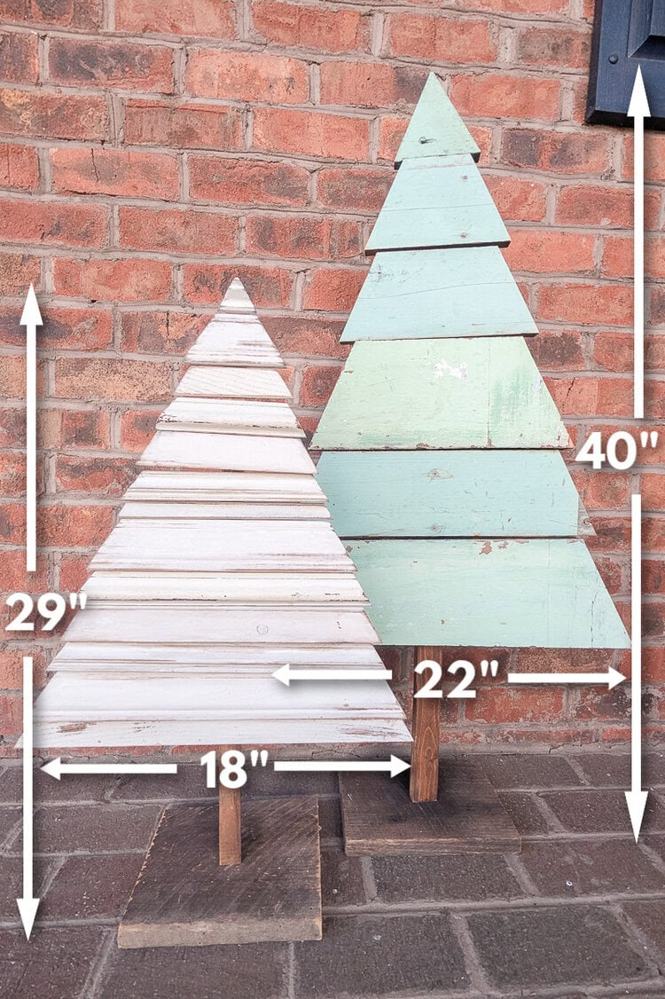 How to Make Cheap and Easy Outdoor Wooden Christmas Trees