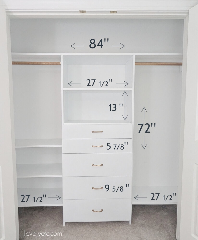 How to Build an Inexpensive DIY Closet Organizer with Drawers