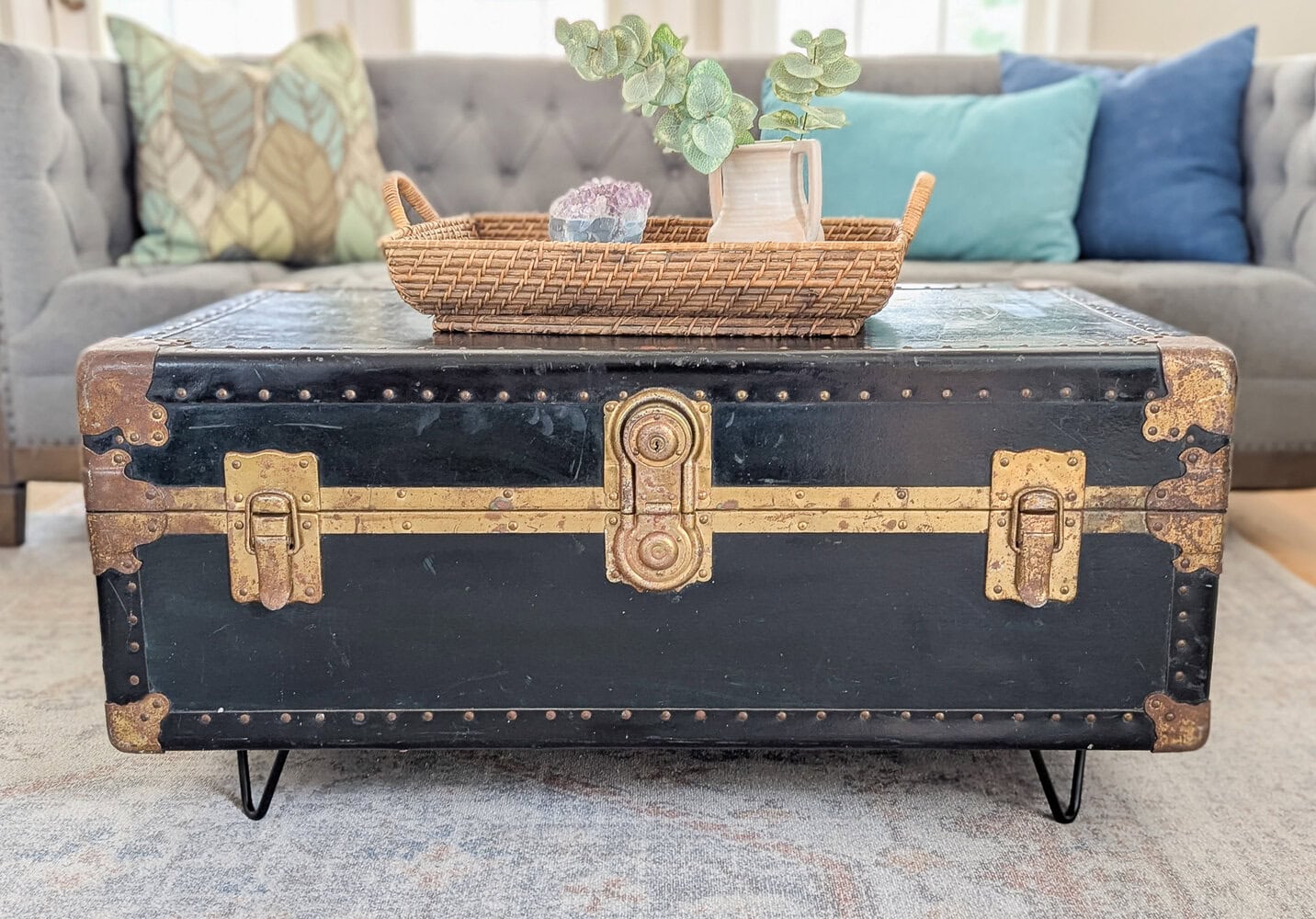 How to Turn a Vintage Trunk into the Perfect Coffee Table