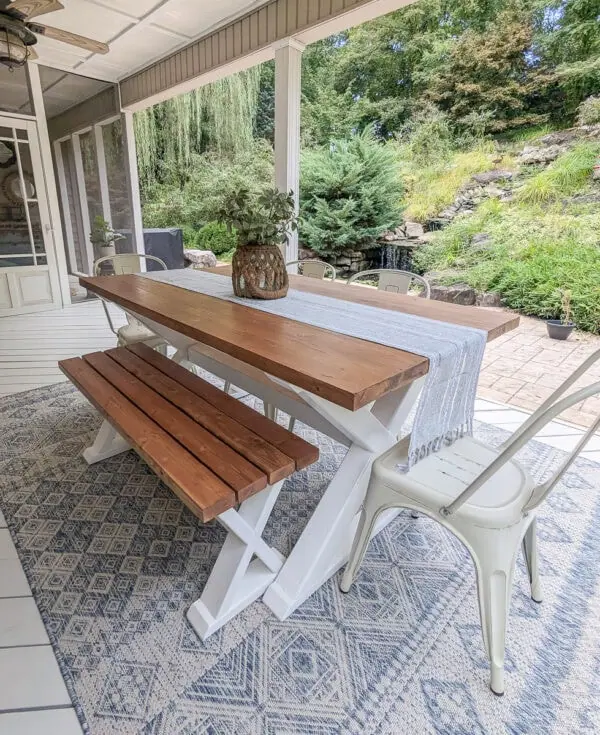 Indoor/Outdoor Farmhouse Table Printable Build Plans - Lovely Etc.