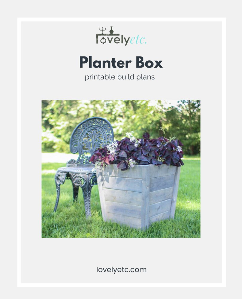 Large Planter Box Printable Build Plans - Lovely Etc.